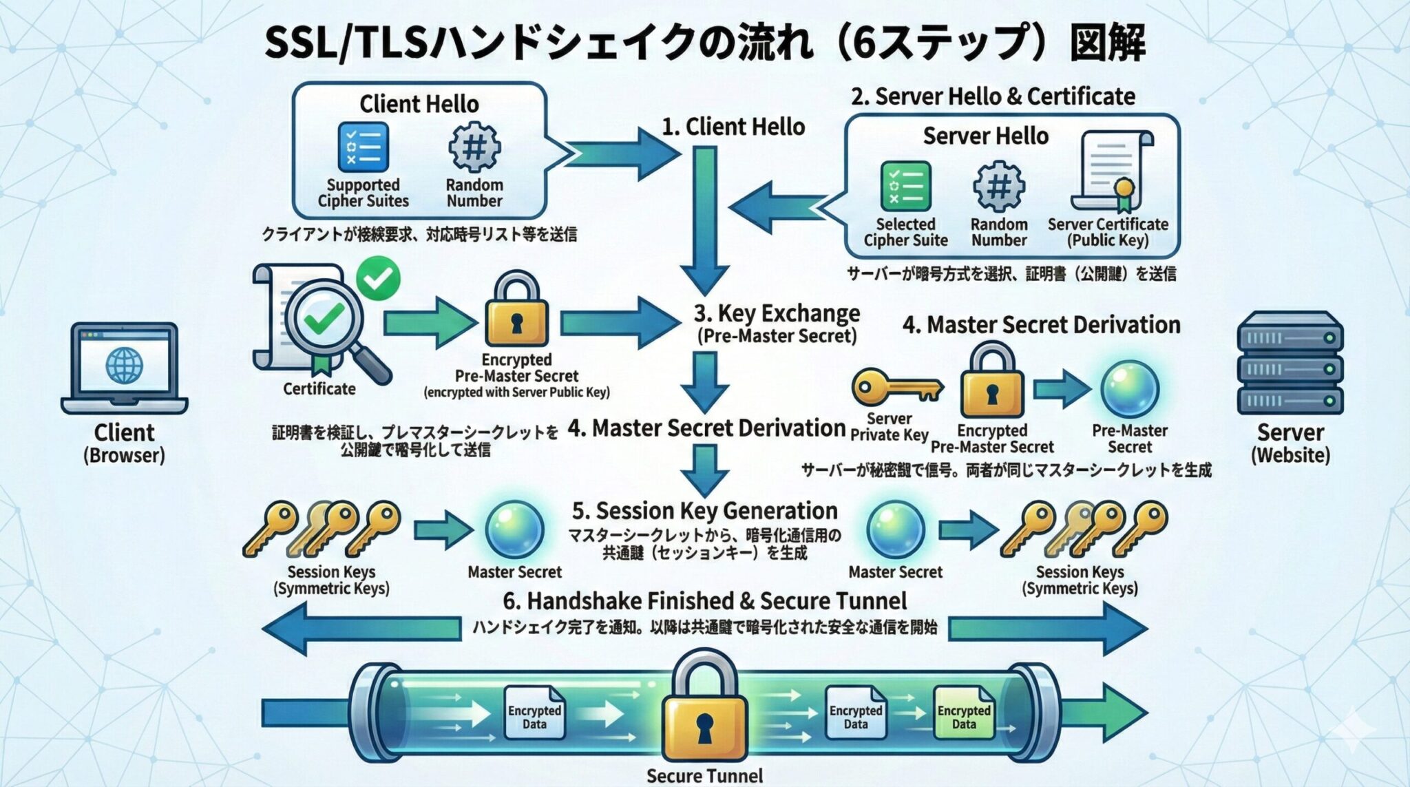ハイブリッド暗号方式とは？SSL/TLSでの活用例 - BKサクセス