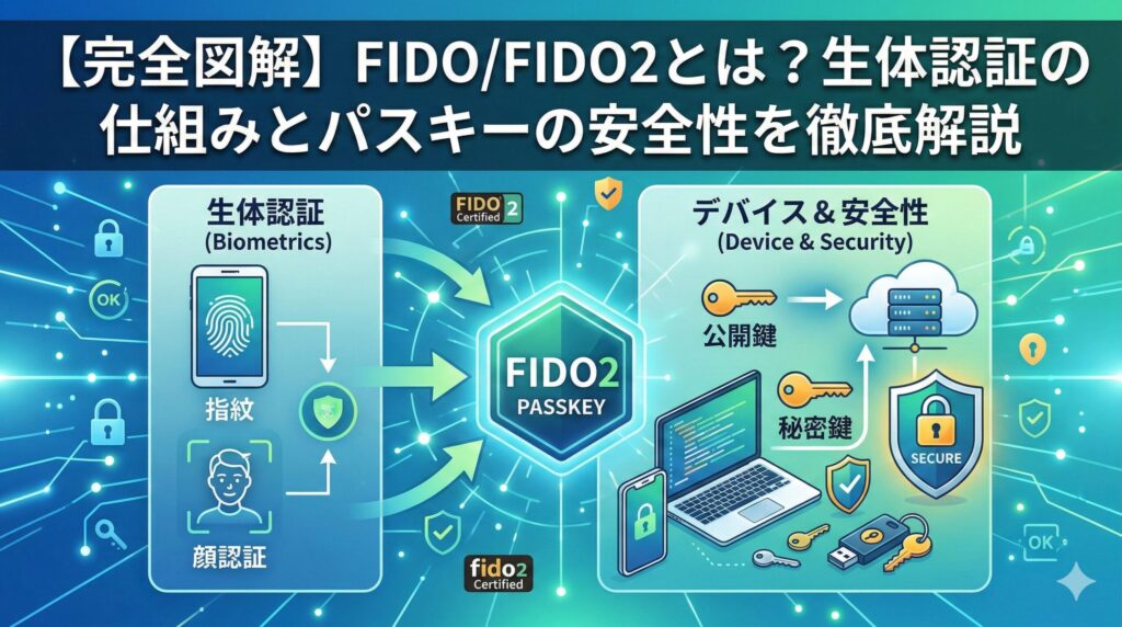 【完全図解】FIDO/FIDO2とは？生体認証の仕組みとパスキーの安全性を徹底解説 - BKサクセス